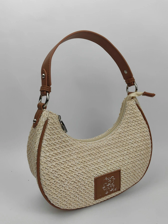 Natural straw coach Brooklyn bag